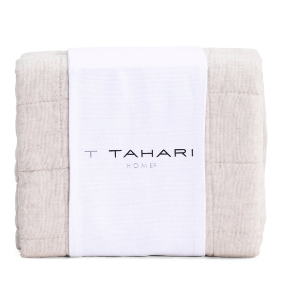 Tahari | Bedding | Last Piece Tahari Home 2pk Linen Blend Box Stitch ...